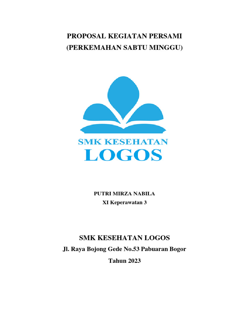 Proposal Kegiatan Persami SMK Logos | PDF