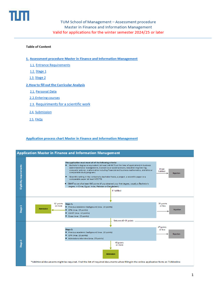 FIM Master's Application Assessment Guide | PDF | Academic Degree ...