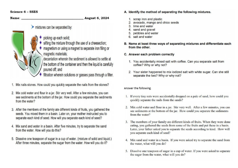 8 - 6 Science 6 | PDF