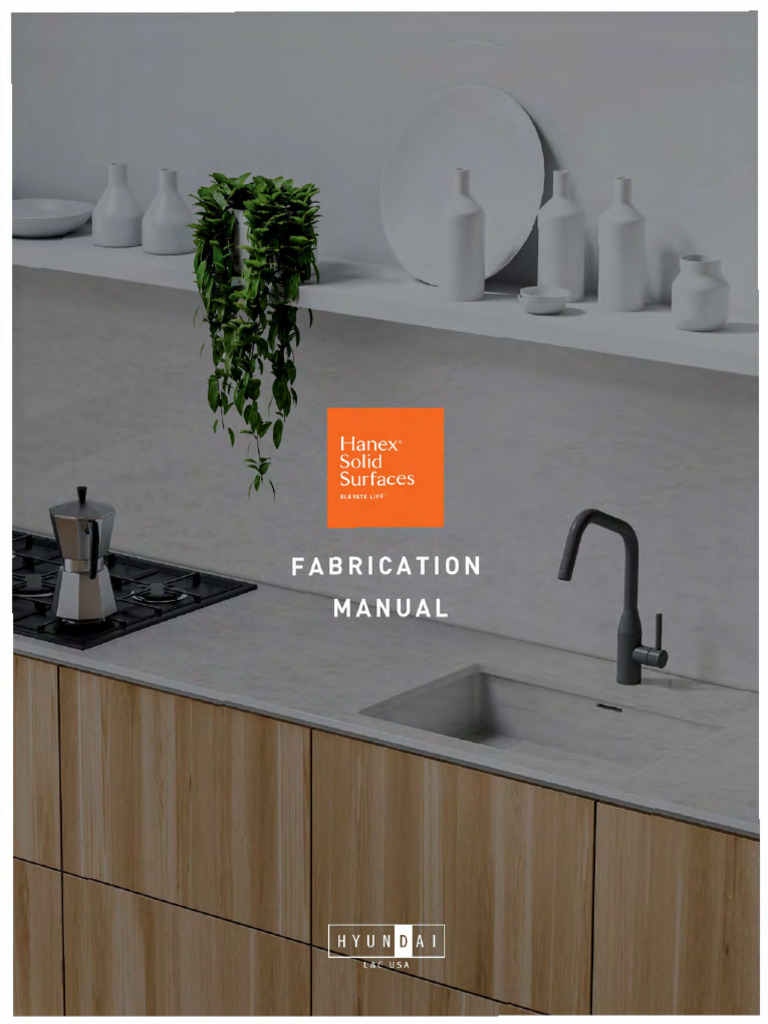 Hanex Solid Surfaces Guide | PDF | Poly(Methyl Methacrylate) | Pallet