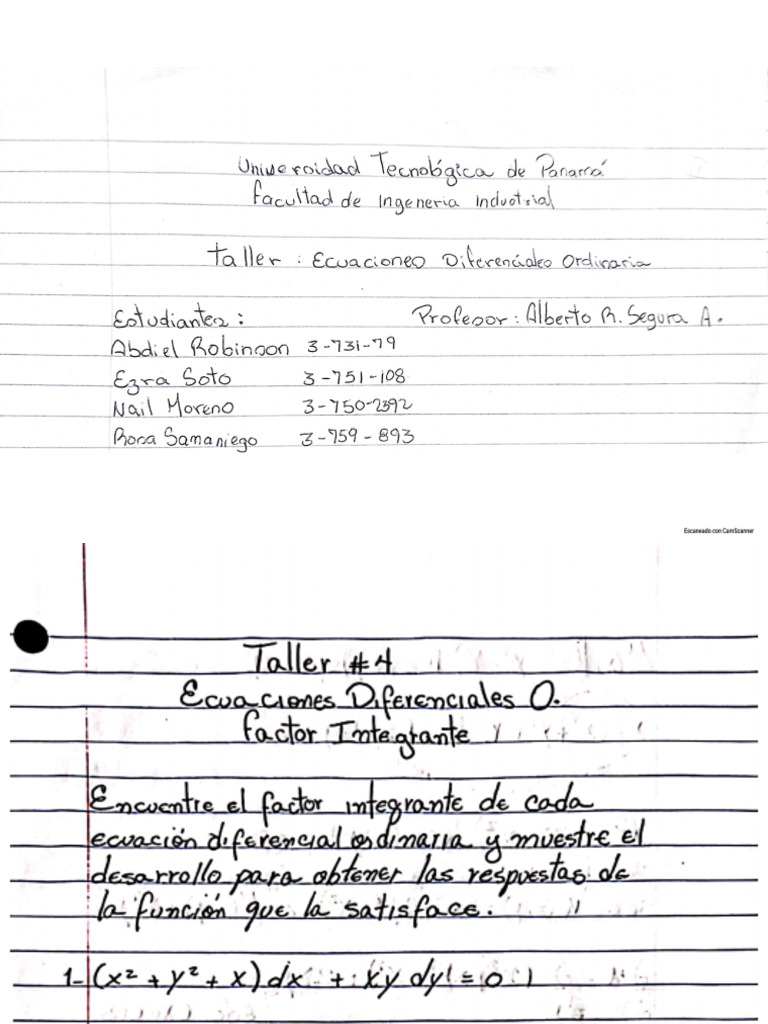 Taller #4 EDO | PDF