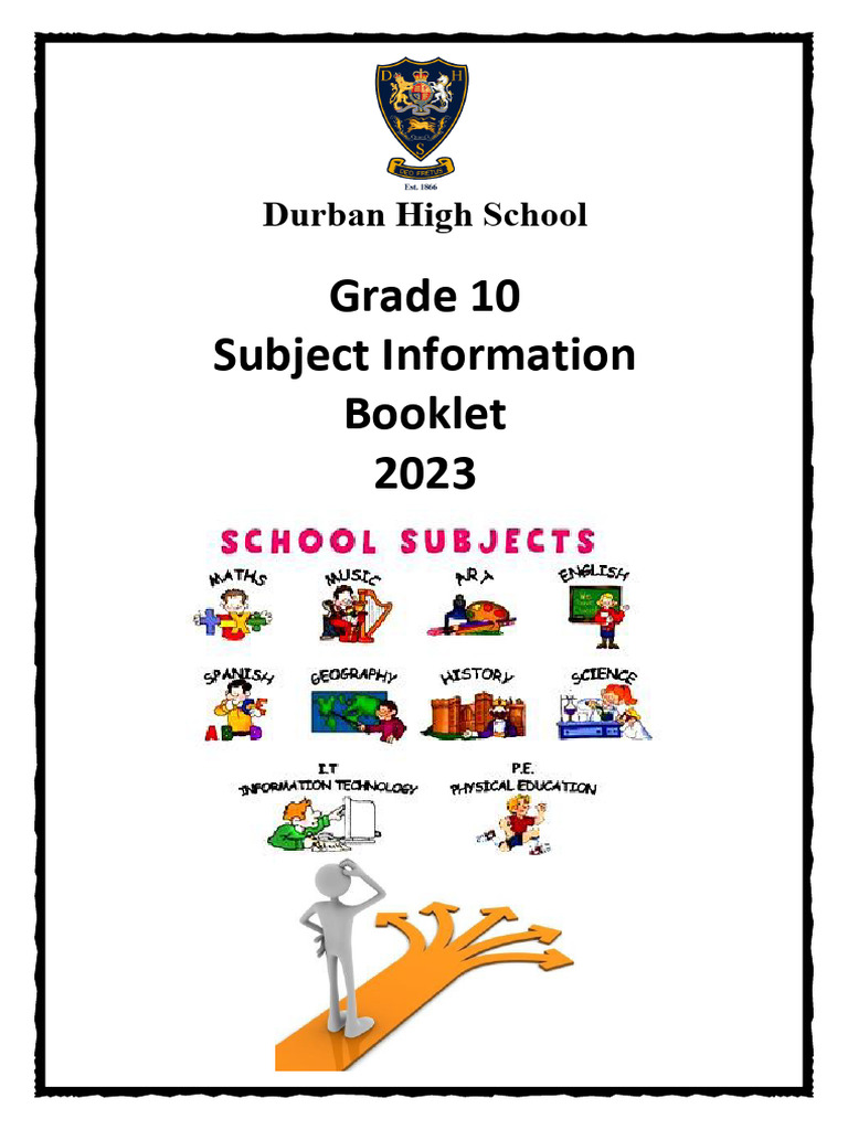 Grade 10 Subject Choices Guide 2023 | PDF | Academic Degree ...