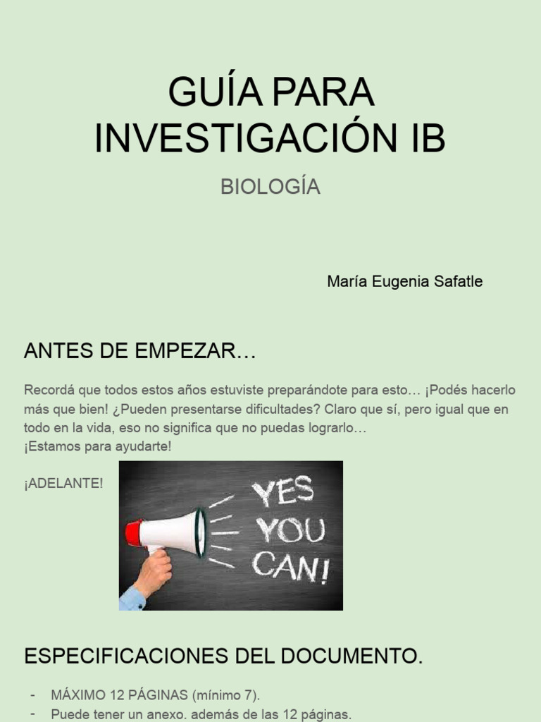 Guía Investigación Ib | PDF | Experimentar | Hipótesis