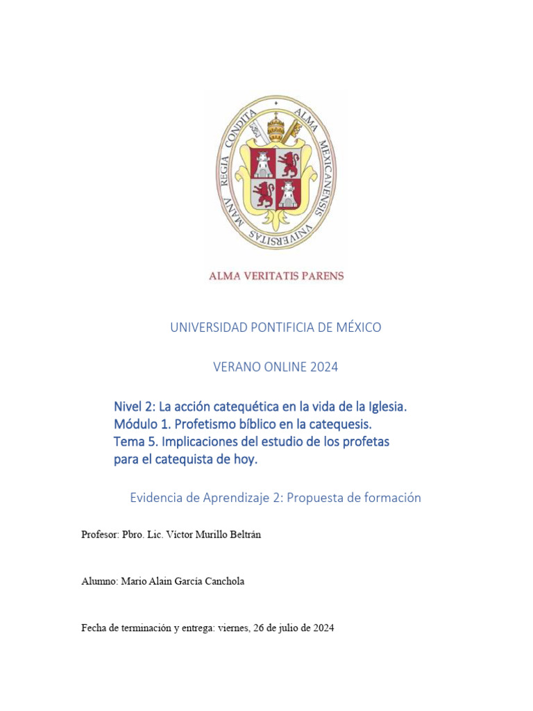 EA2 Final | PDF | María, madre de Jesús | Iglesia Católica