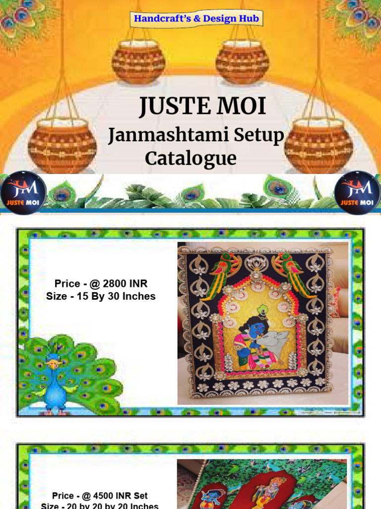 Janmashtami Setup Catalogue - 40 | PDF | Cooking, Food & Wine
