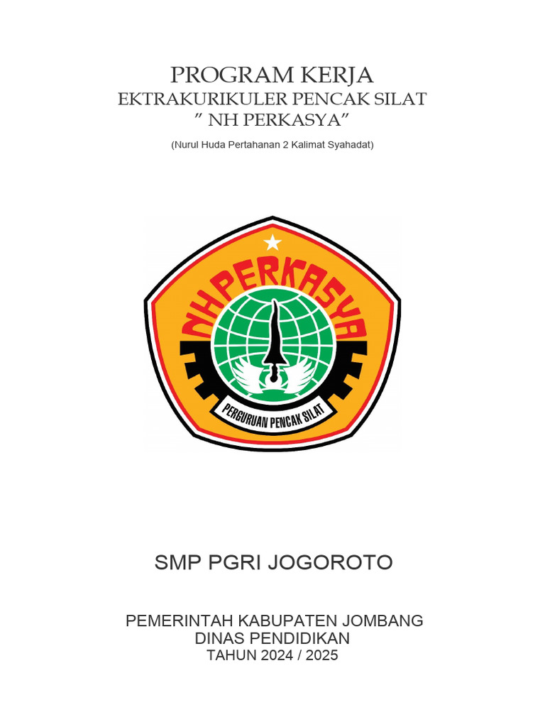 Program Kerja Pencak Silat NH Perkasya | PDF