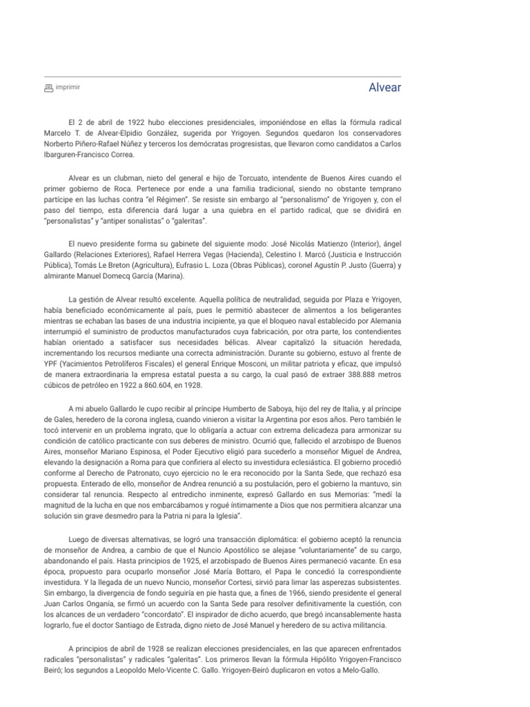 Argentina Histórica La Historia Argentina 1 1 Pdf Argentina