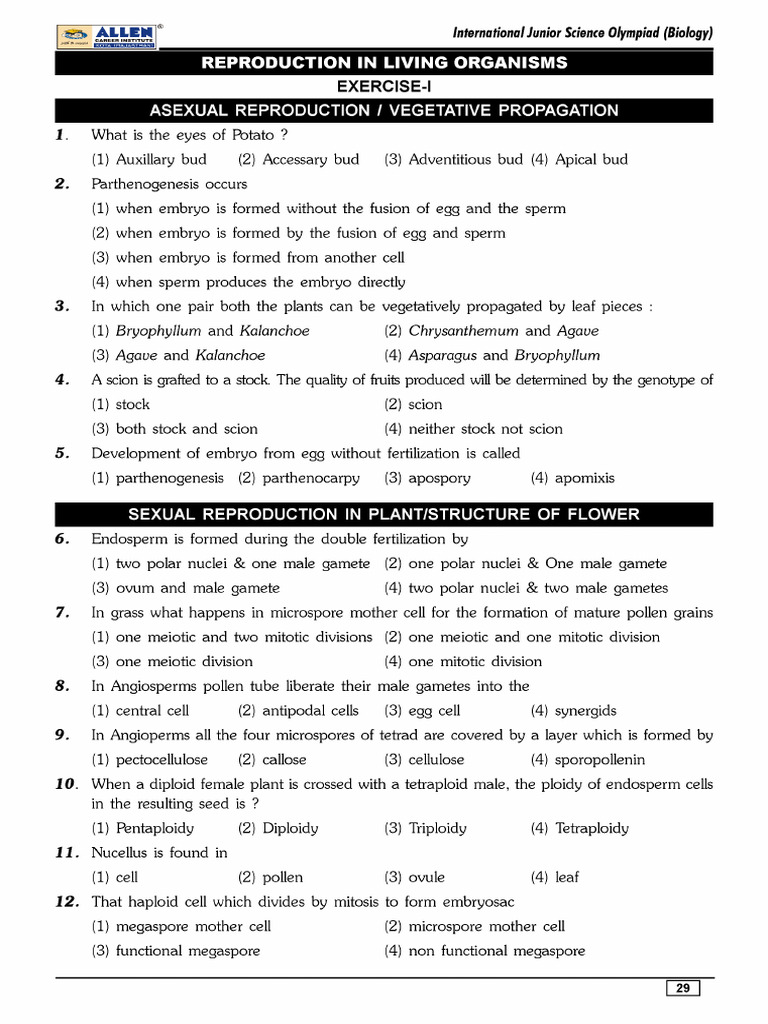 9. REPRODUCTION IN LIVING ORGANISMS-LJ | PDF