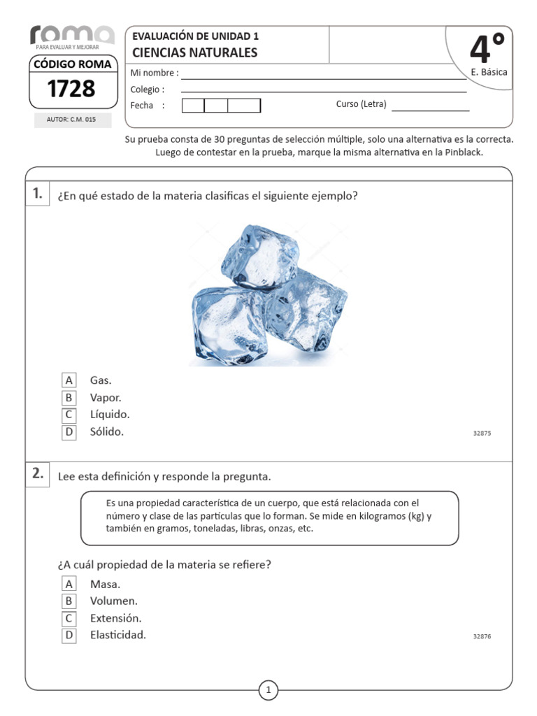 Cie4b Uni1 1728 | PDF | Fuerza | Agua