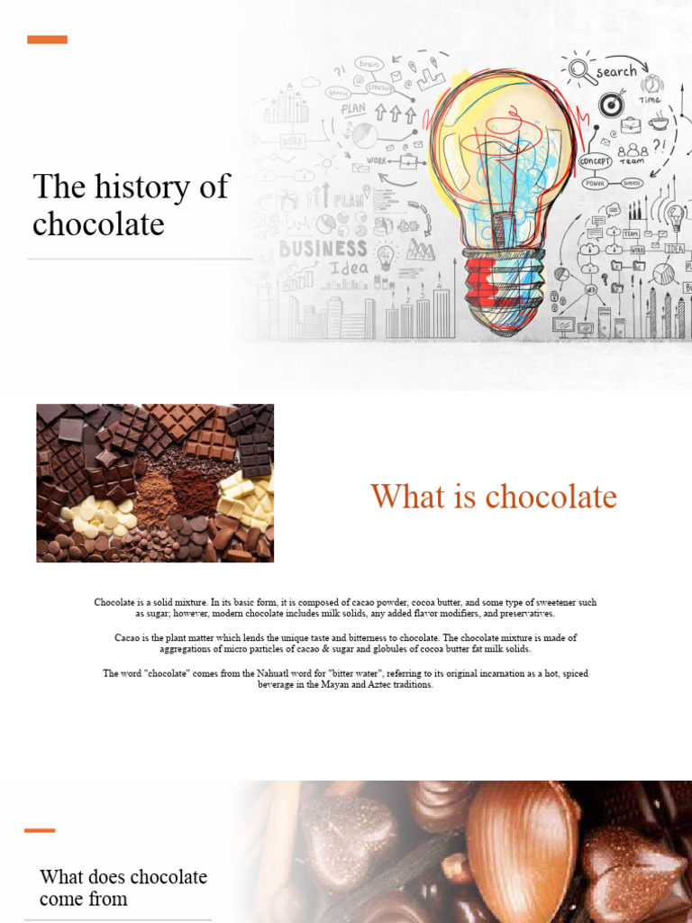 The history of chocolate | PDF | Chocolate | Cocoa Bean