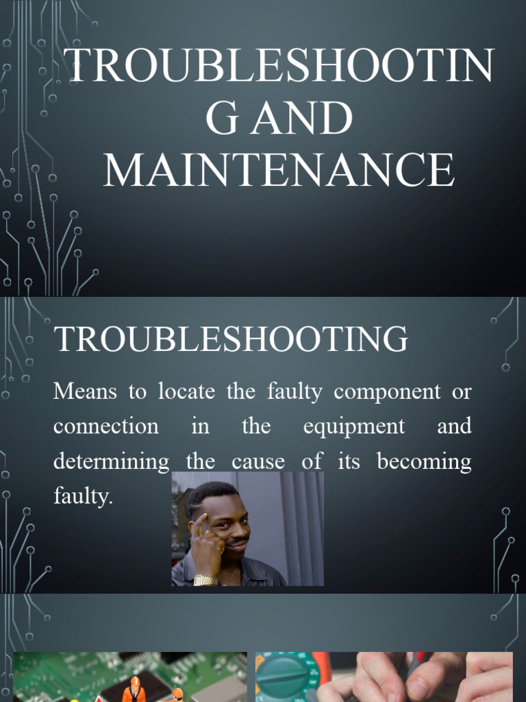 Troubleshooting and Maintenance | PDF | Systems Engineering