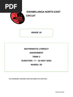 Grade 10 Term 3 Test 1.. | PDF | Mathematics