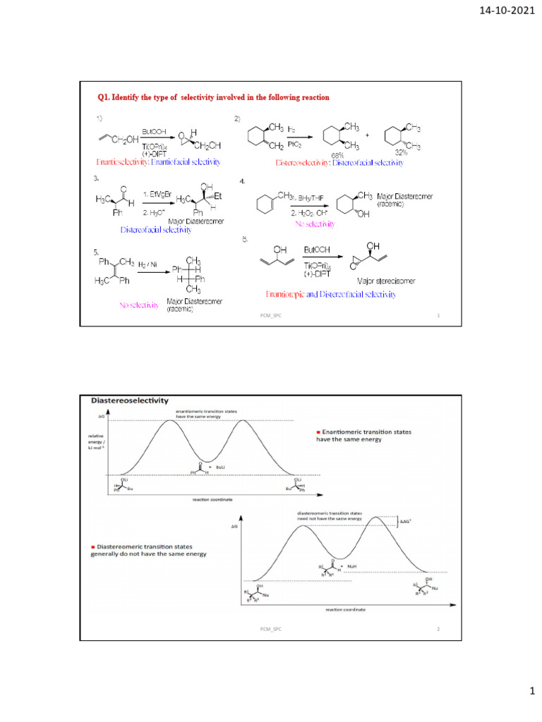 Asymmetric Synthesis Lec 3 | PDF | Chemistry | Organic Chemistry