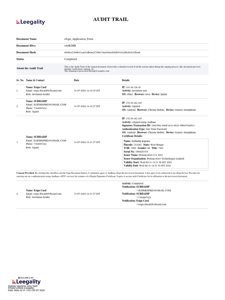 Audit Trail | PDF | Security Technology | Secure Communication