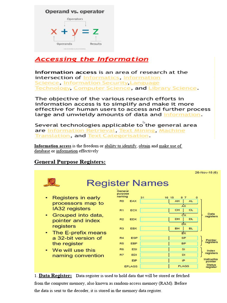 Computer Architecture & Organization Lecture 2 | PDF | Pointer (Computer Programming) | Central ...