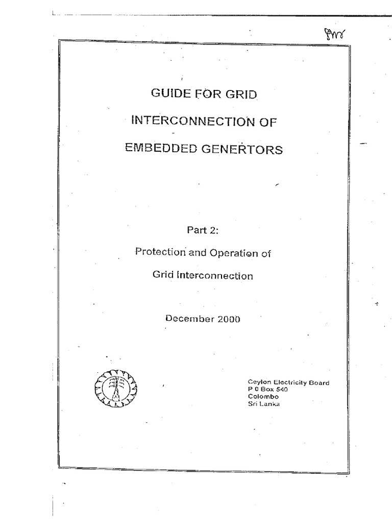 240202100247guide For Grid Interconnection of Embedded Generators (December 2000) Part 02 | PDF