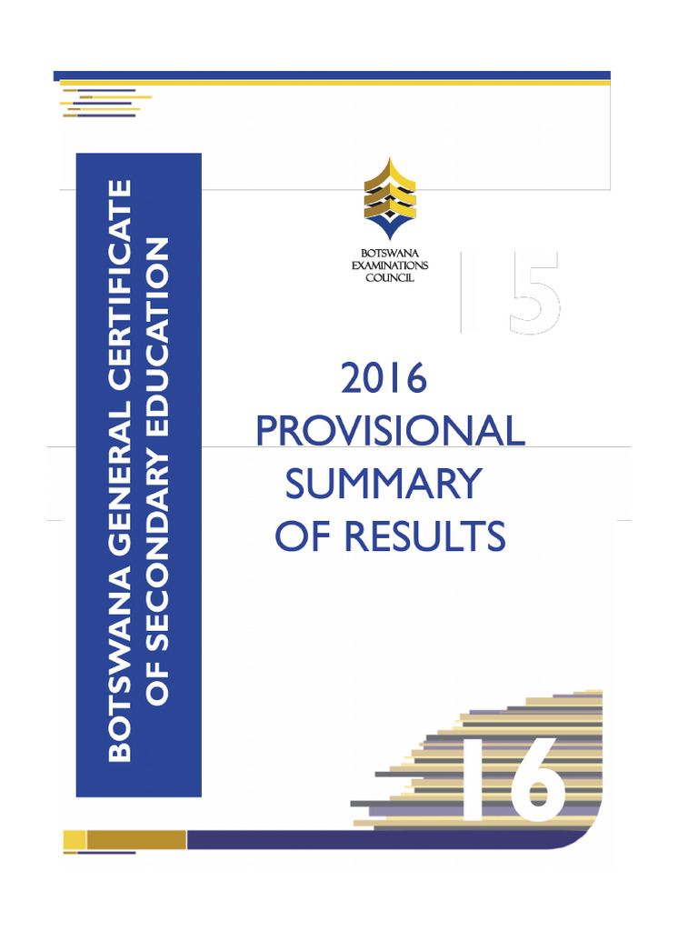 2016 BGCSE Provisional Report Final | PDF