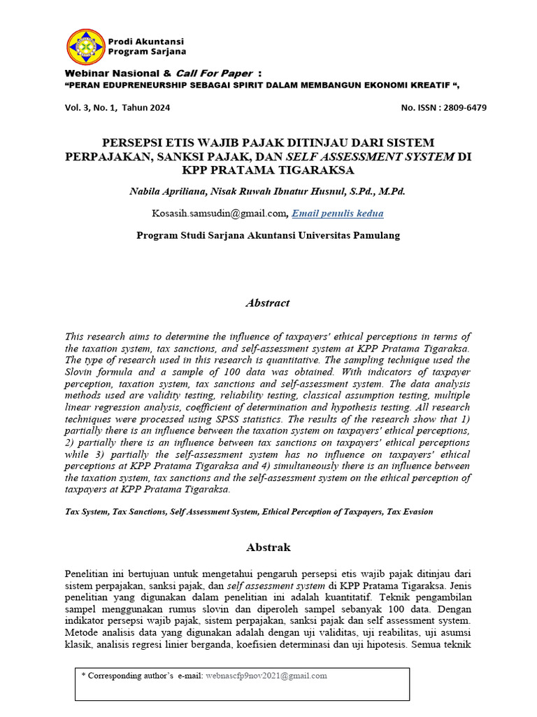 Template Prosiding PROAKSI 2024 | PDF