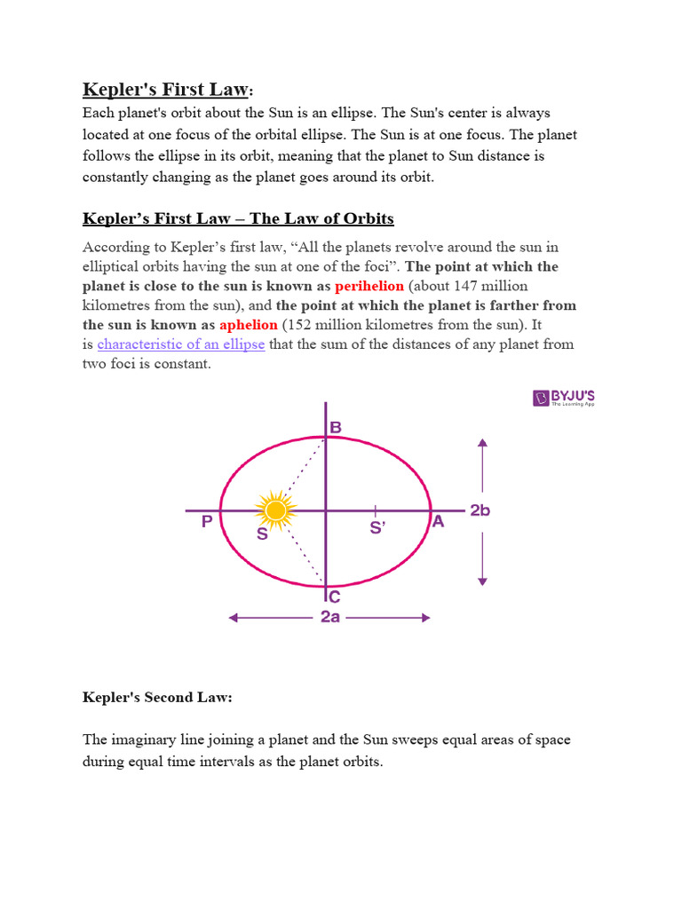 Kepler's Laws of Planetary Motion | PDF | Meteoroid | Comet