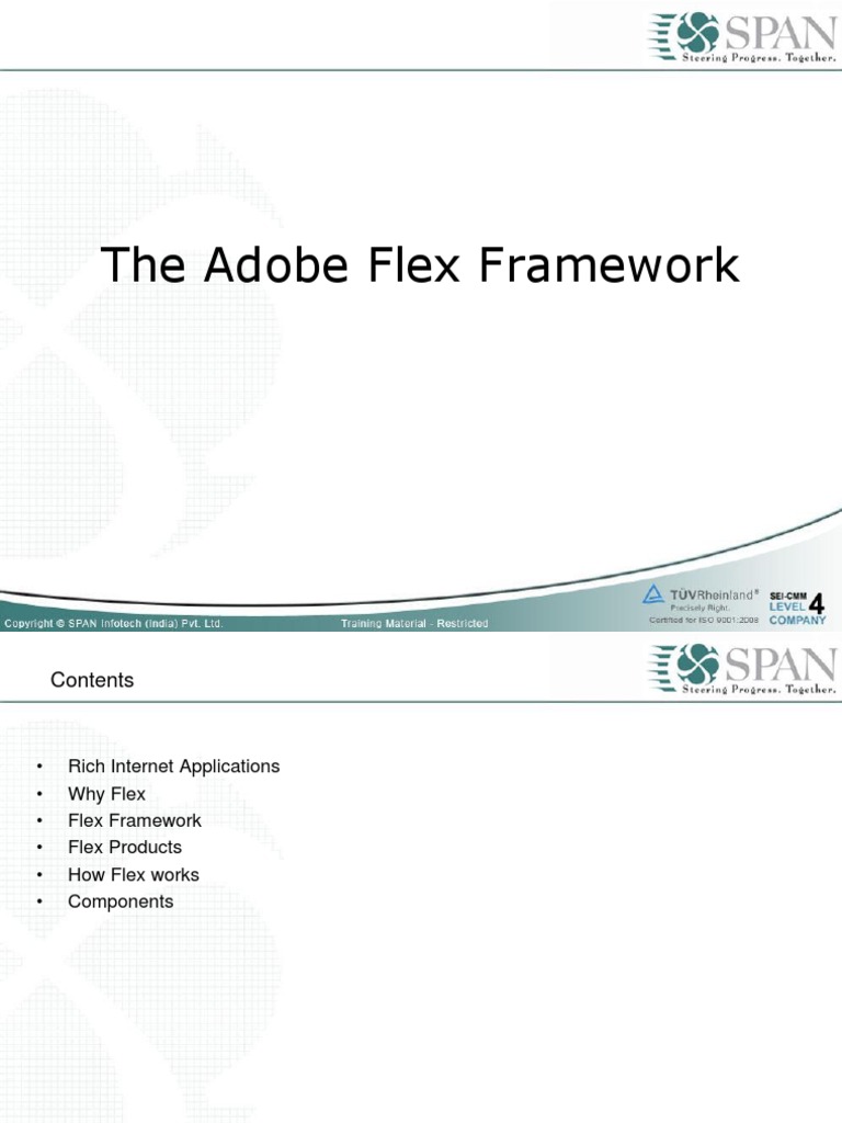 Adobe Flex Ria | PDF | Apache Flex | Action Script Adobe Flex Ria | PDF | Apache Flex | Action Script