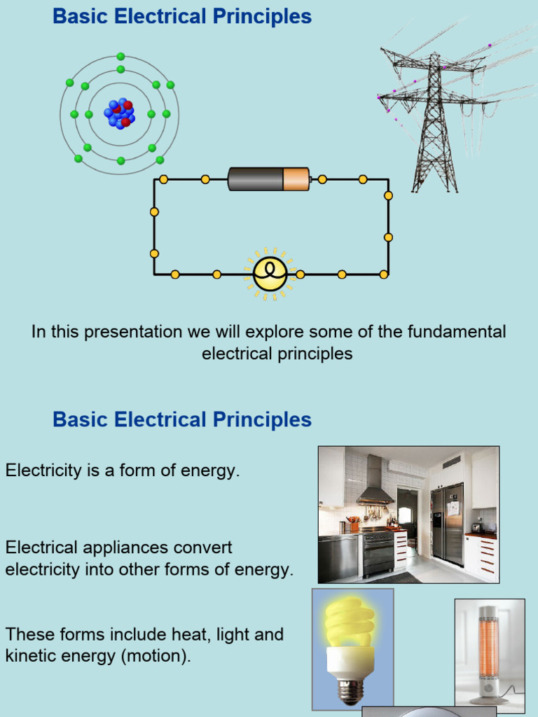 Basic Electrical Principles | PDF | Electric Current | Electrical ...