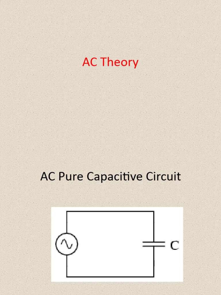 Lesson 3-5A Basic AC Theory | PDF | Capacitor | Alternating Current