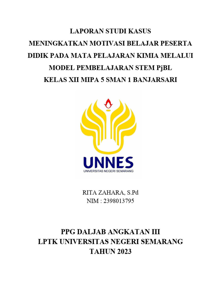 MENINGKATKAN MOTIVASI BELAJAR PESERTA DIDIK PADA MATA PELAJARAN KIMIA MELALUI MODEL PEMBELAJARAN ...