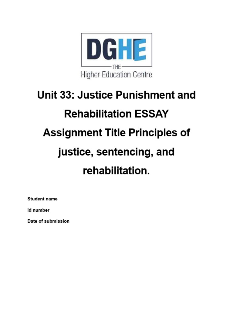 Redo (32378) AP - Unit 33 - Justice Punishment and Rehabilitation | PDF ...