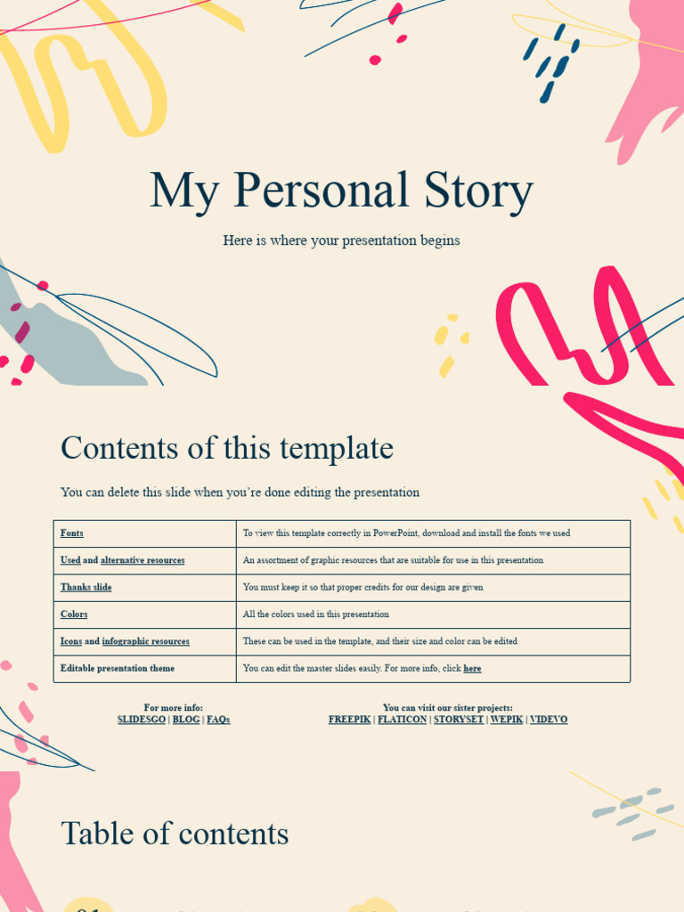 Personal Story Presentation Template | PDF | Planets | Planets In Astrology