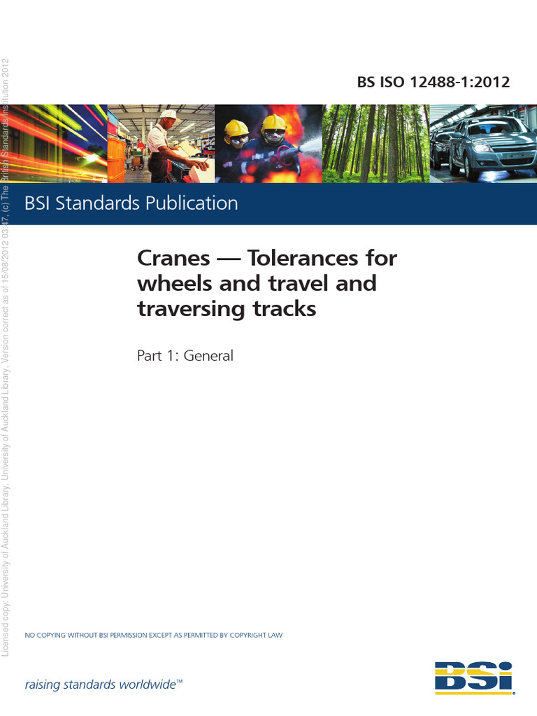 BS Iso 12488-1-2012 | PDF | Engineering Tolerance | International ...
