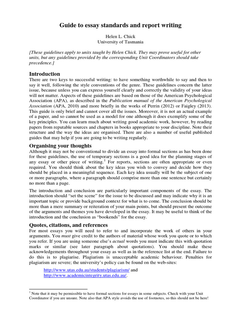 Essay Writing Guide | PDF | Grammatical Number | Apa Style