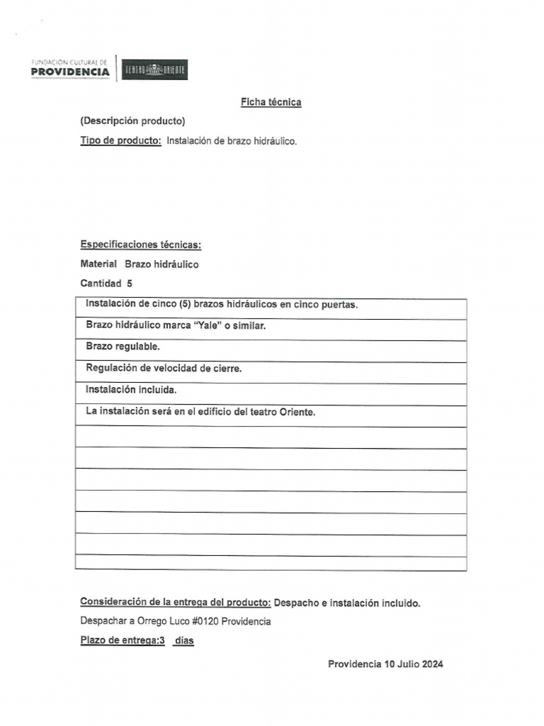 Ficha Técnica | PDF