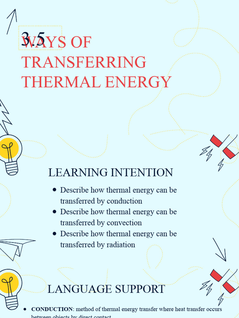 9 - 3.5 Ways Transferring Thermal Energy | PDF | Thermal Conduction ...