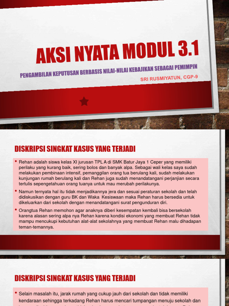 AKSI NYATA Modul 3.1 - Compressed - Compressed - Compressed-Dikompresi | PDF | Pengembangan Diri ...