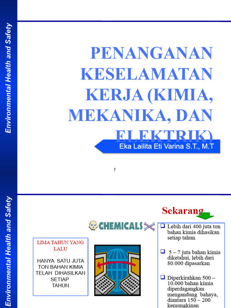 Ch 9. Penanganan Keselamatan Segi Kimia, Mekanik, Dan Elektrik | PDF