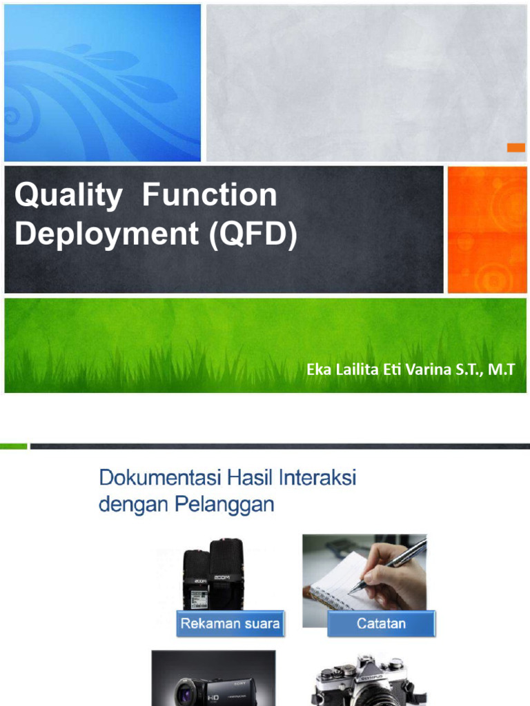 CH 3-4. Kano Model Dan QFD | PDF