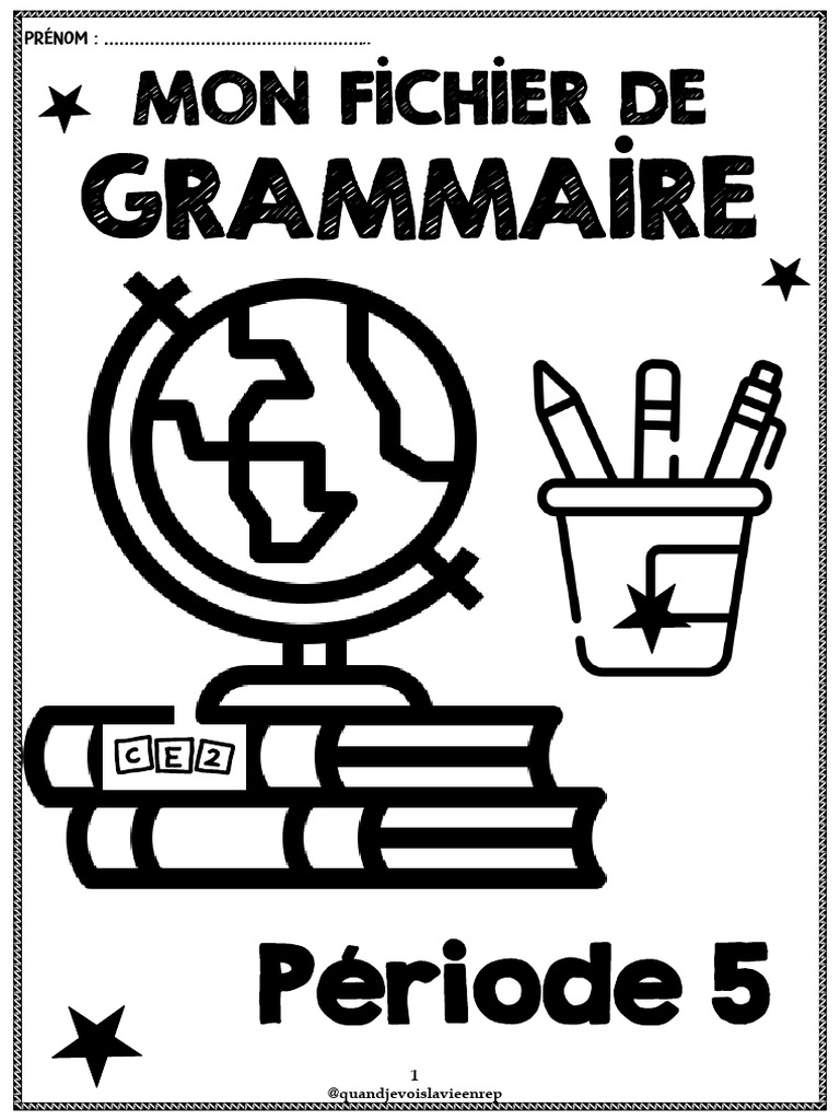 Fichier de grammaire CE2 : exercices et textes | PDF | Genre ...