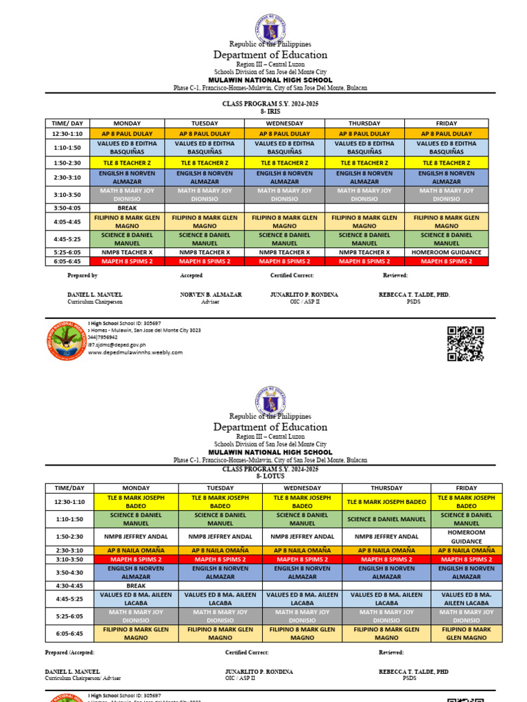 CLASS-PROGRAM g8 V.2 | PDF | Public Administration | Government