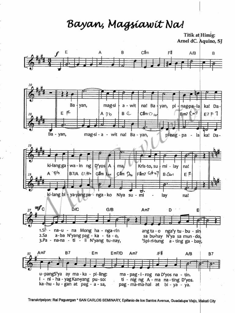 2024 PMCA Mass Song Compilation 13jan2024 | PDF 2024 PMCA Mass Song Compilation 13jan2024 | PDF