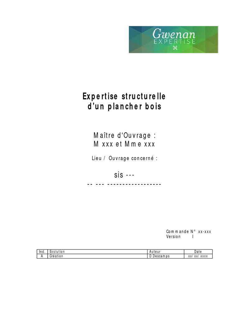 Expertise structurelle plancher bois | PDF | Résistance des matériaux ...