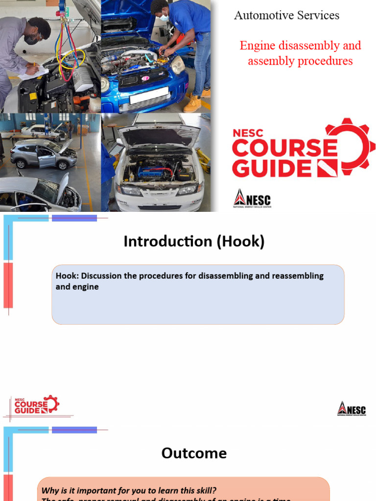 AUTO-05001-1-Engine Disassembly and Assembly Procedures | PDF | Piston | Bearing (Mechanical)