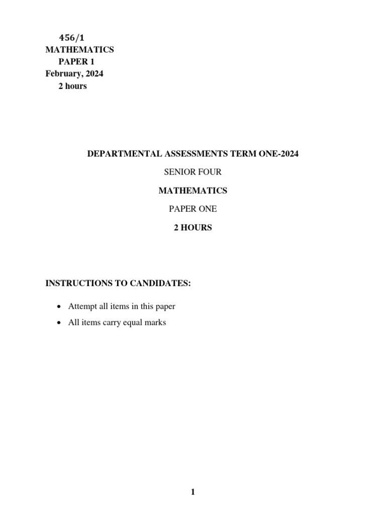 S.4 MATHS SCENARIO TEST | PDF | Loans | Interest