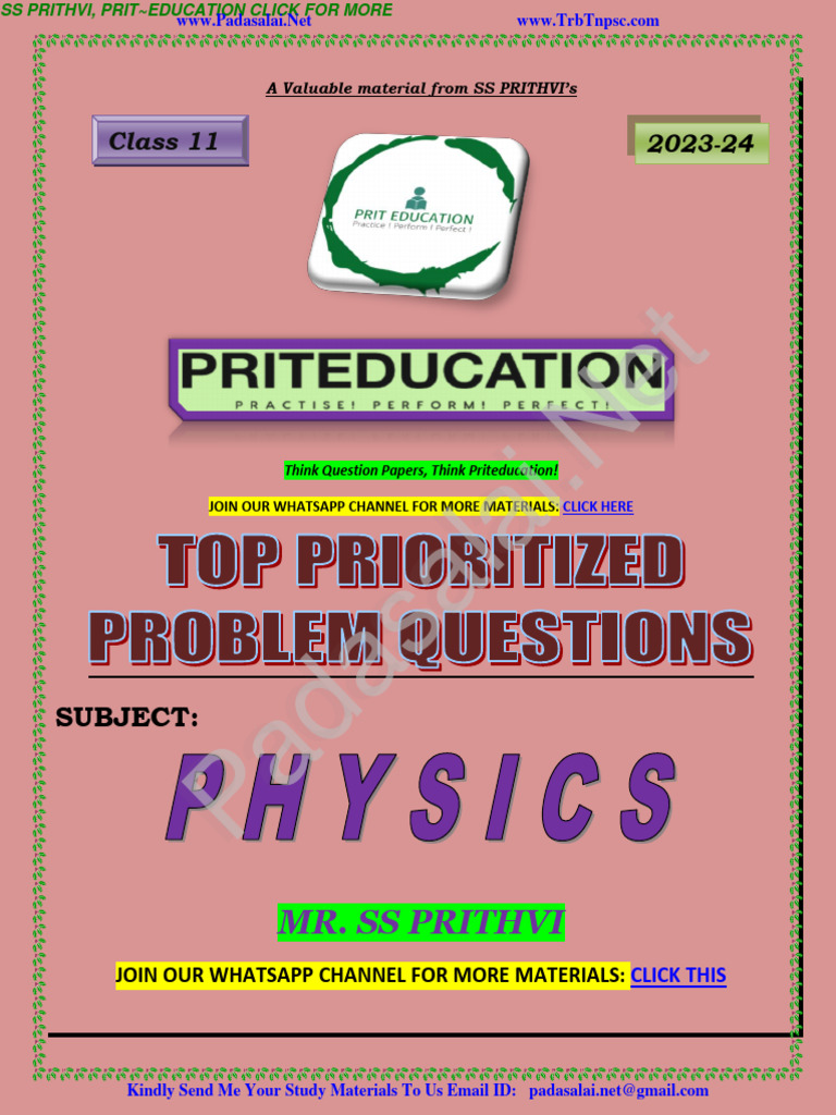 11th Physics | PDF