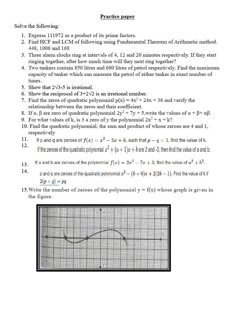 Practice Problems Based On Chapter 1 and Chapter 2 | PDF