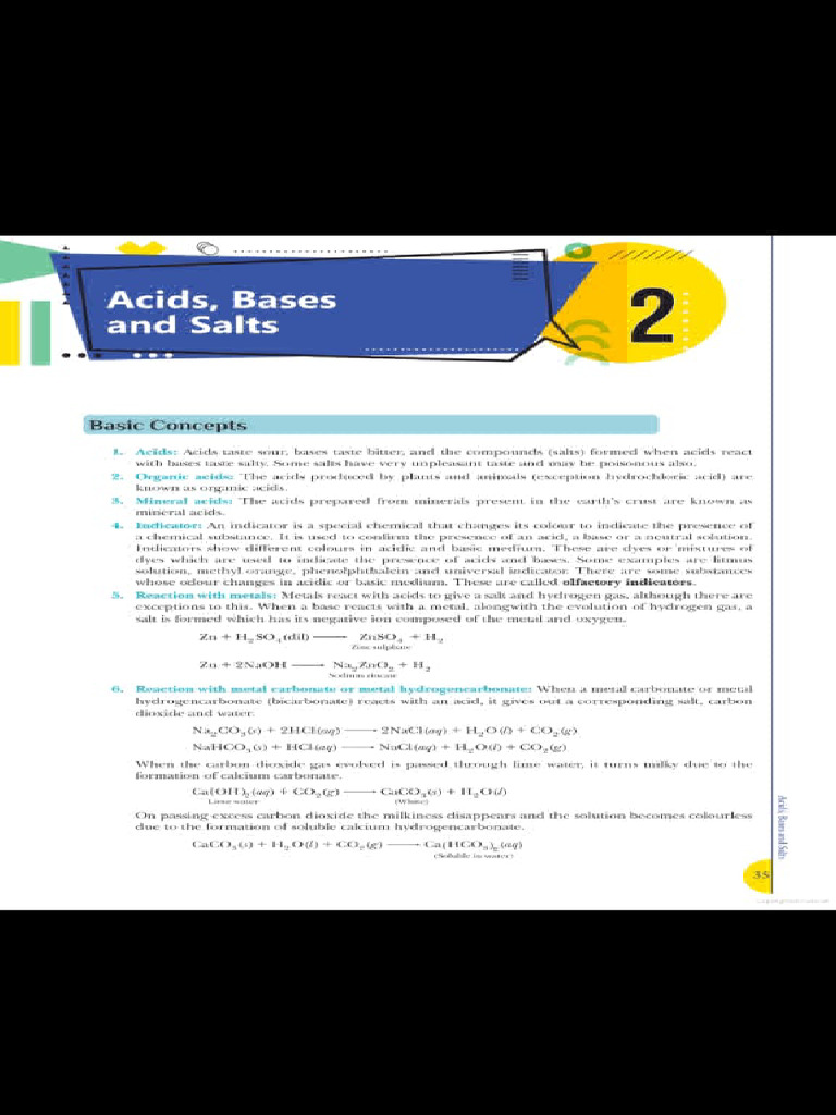 PDF Che Reactions and Acidds and Bases | PDF