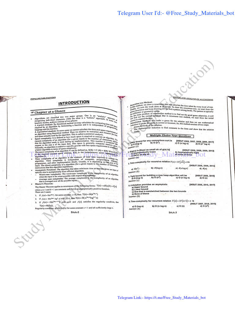Design & Analysis of Algorithm (DAA) - PCC-CS404 | PDF