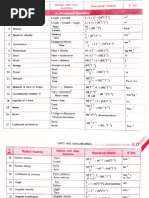 The List of Dimensional Formula. A Useful Handout. | PDF | Torque | Force
