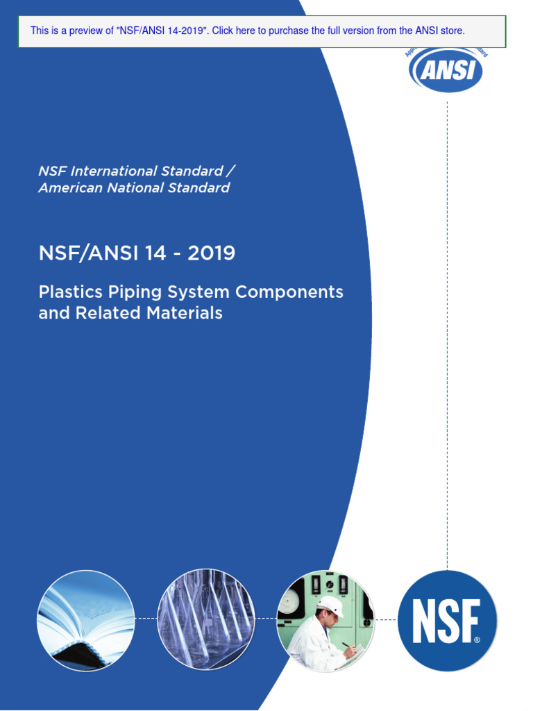 NSF-ANSI 14-2019 Plastic Piping System Components and Related Materials ...
