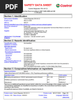 Castrol BioStat 100 MSDS | PDF | Occupational Safety And Health
