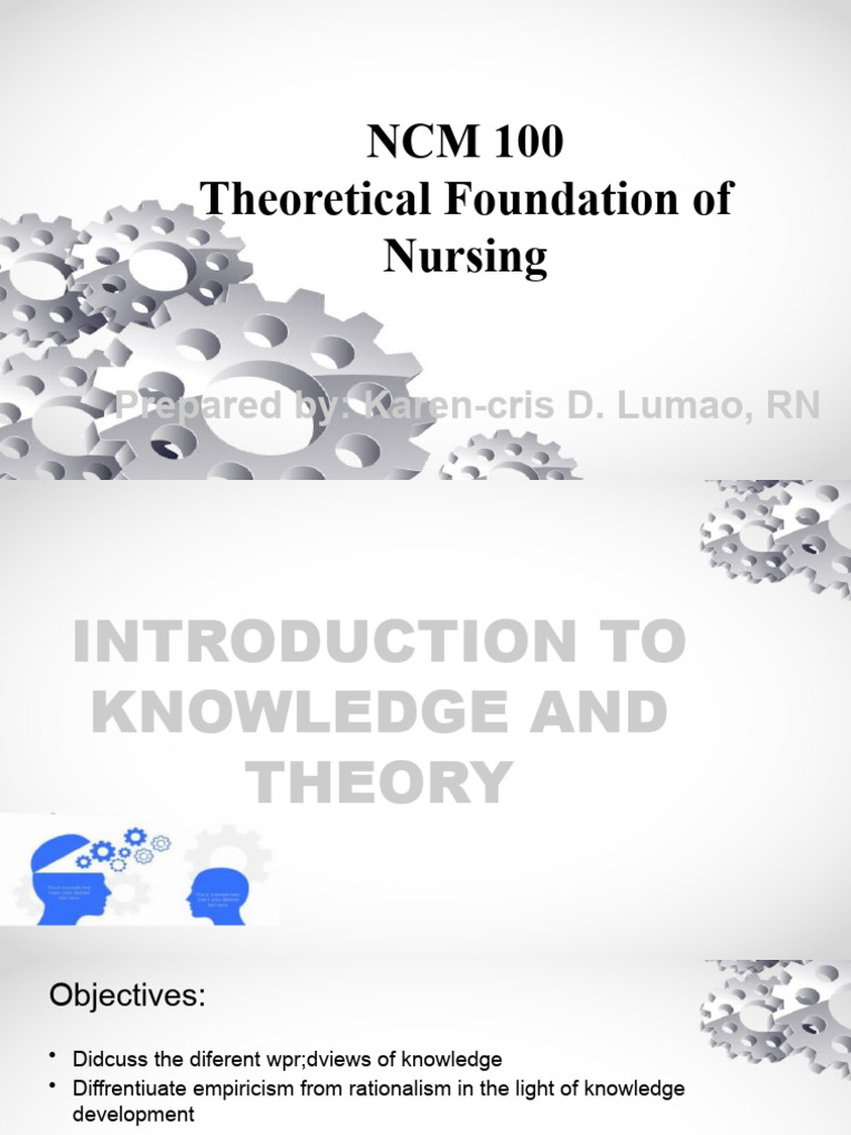 NCM 100 Lecture Week 1 | PDF | Theory | Hypothesis